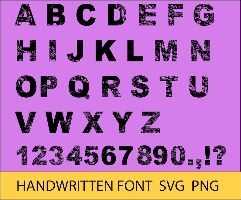Distressed Font Svg. Distressed Font Bundle-12 Fonts. - Etsy