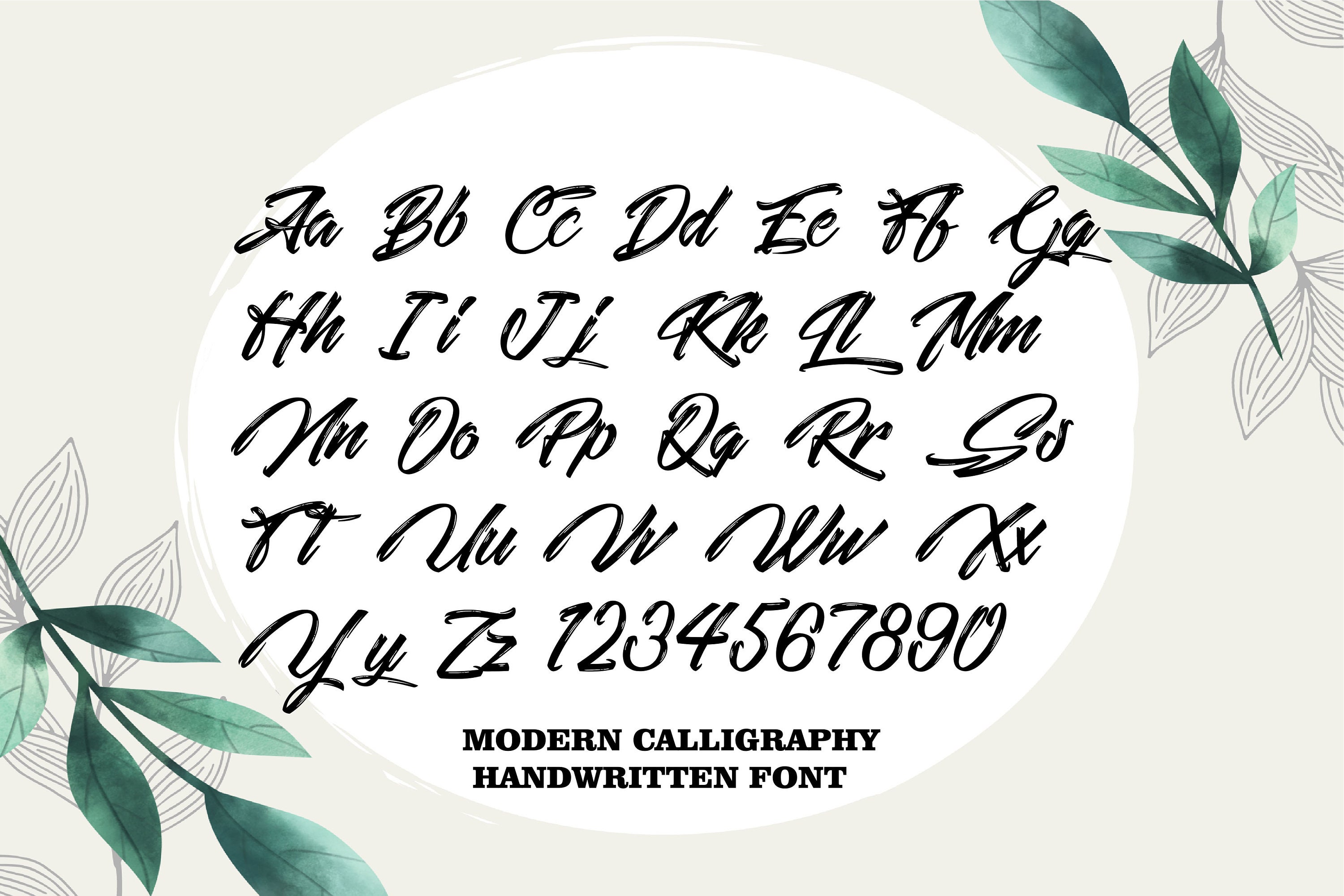 Caligraphy Font Svg. Digital Font. Modern Font. Handwritten Font Svg ...