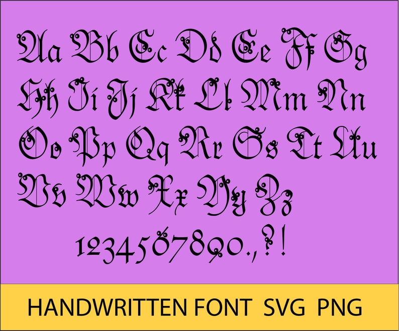 Old English Font Svg. Font Svg. Old English Font Svg Bundle. Old ...