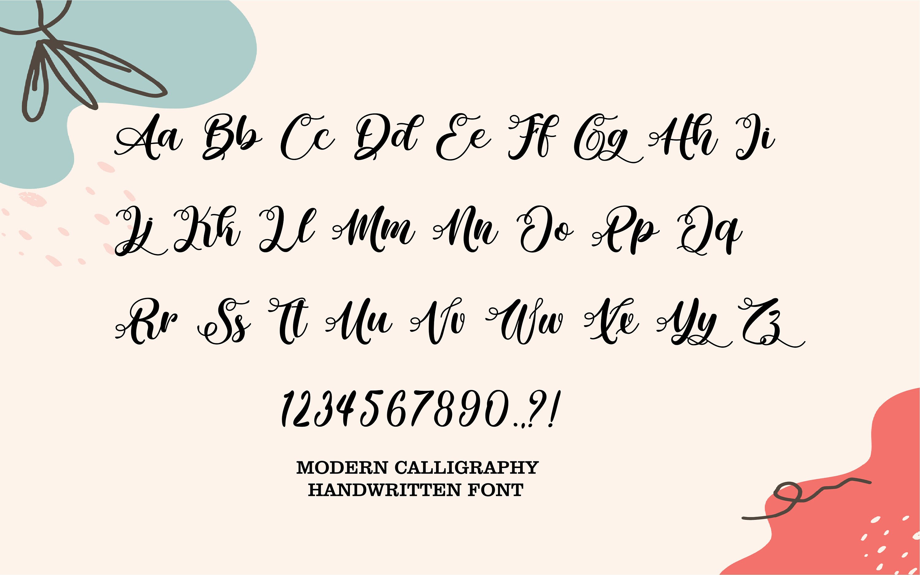 Caligraphy Font Svg. Digital Font. Modern Font. Handwritten Font Svg ...