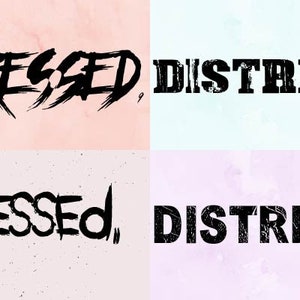 Distressed Font. Distressed Font Bundle 36 Fonts. Font for Cricut ...