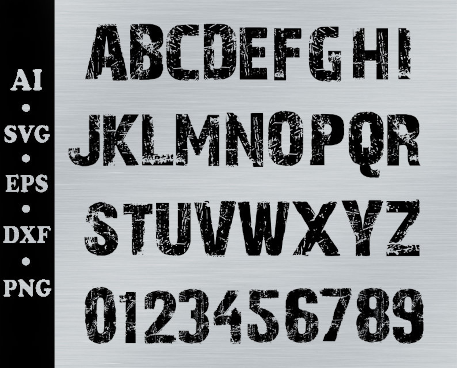 Distressed Font Svg. Font Svg. Distressed Font Svg Bundle. Distressed ...