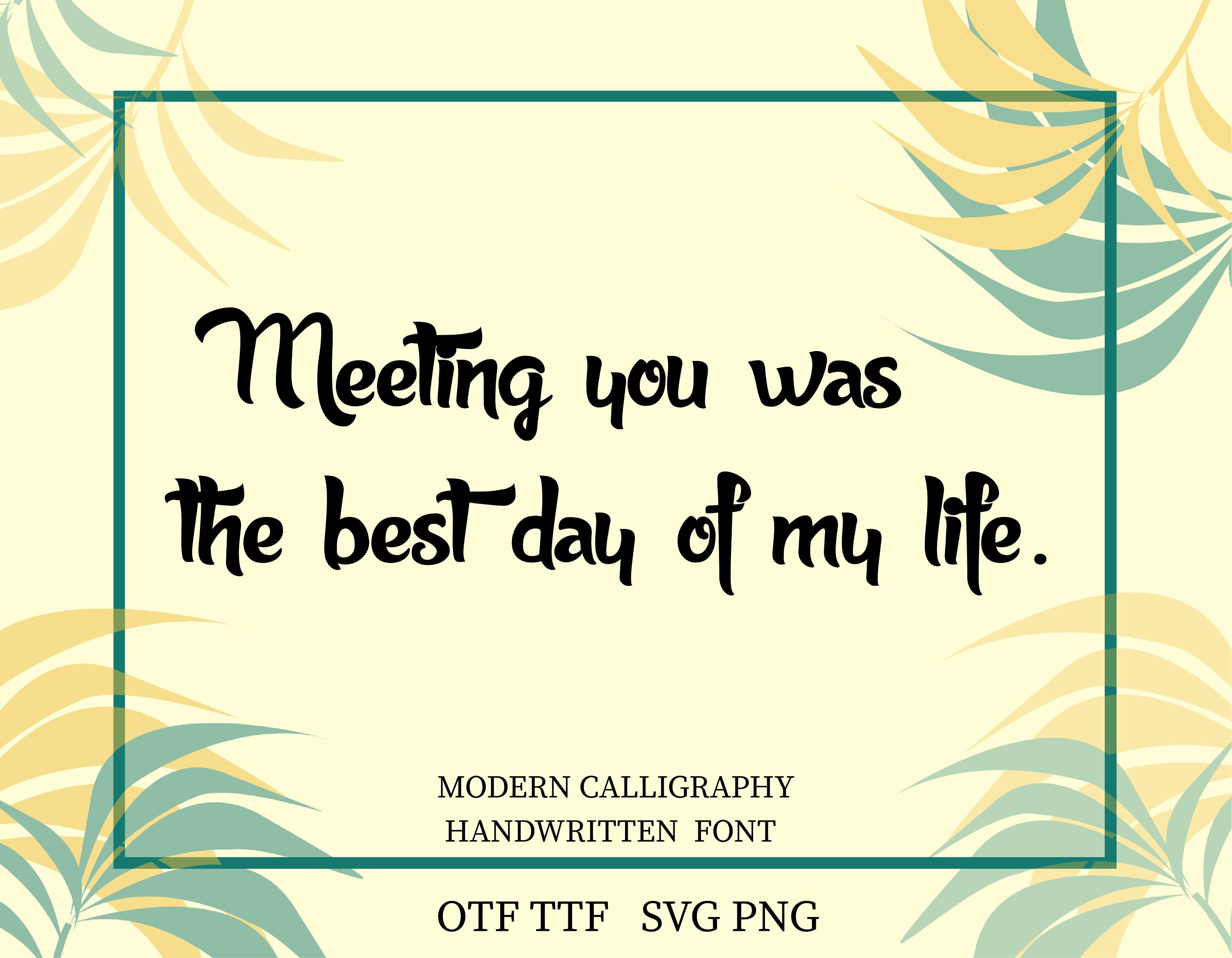 Caligraphy Font Svg. Digital Font. Modern Font. Handwritten - Etsy