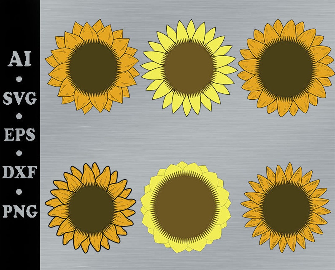Sunflower Svg. Flower Svg, Sunflower Svg Files, Cricut Sunflower ...