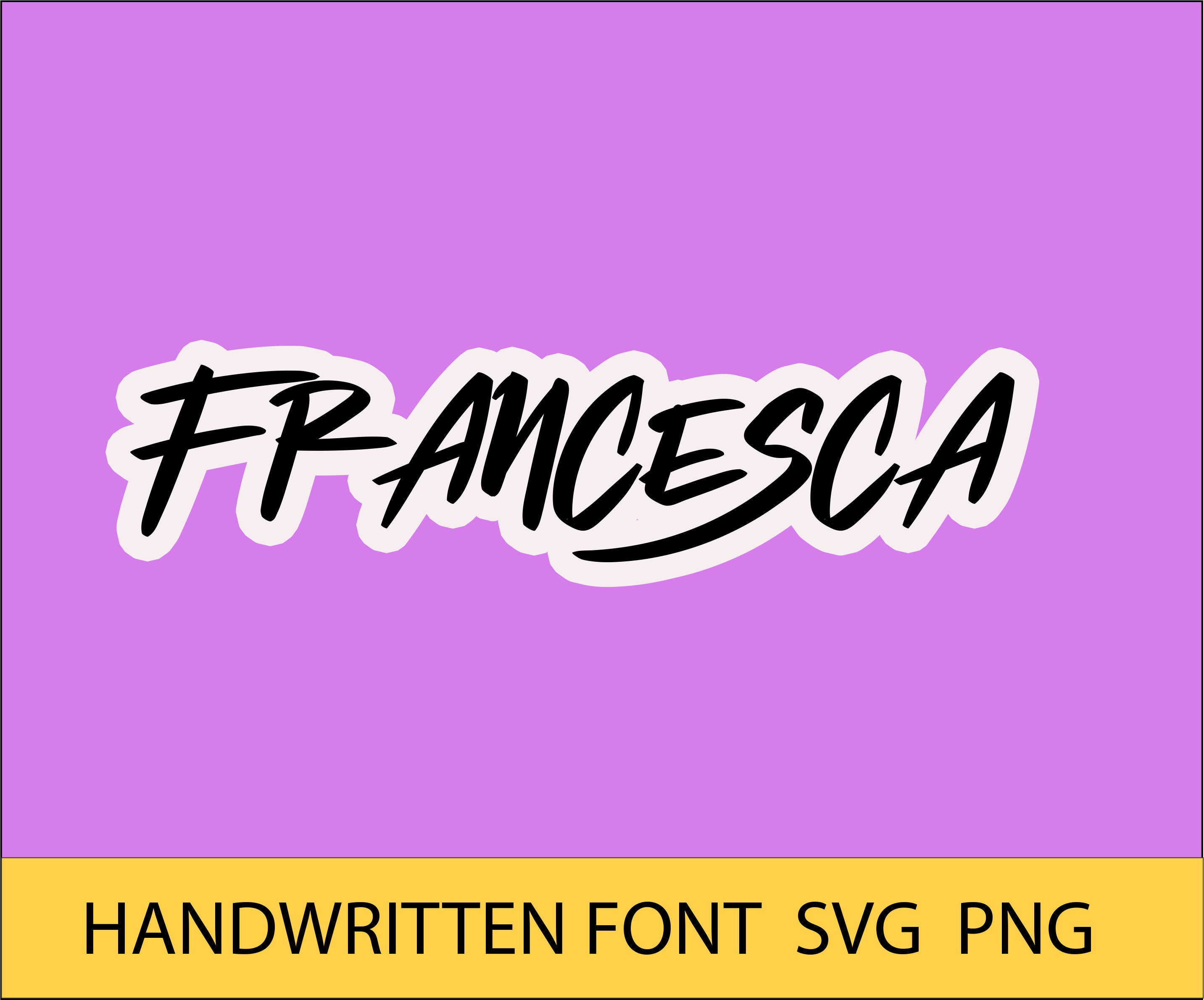 Francesca Font. Handwritten Font Svg. Font for Cricut. - Etsy Australia
