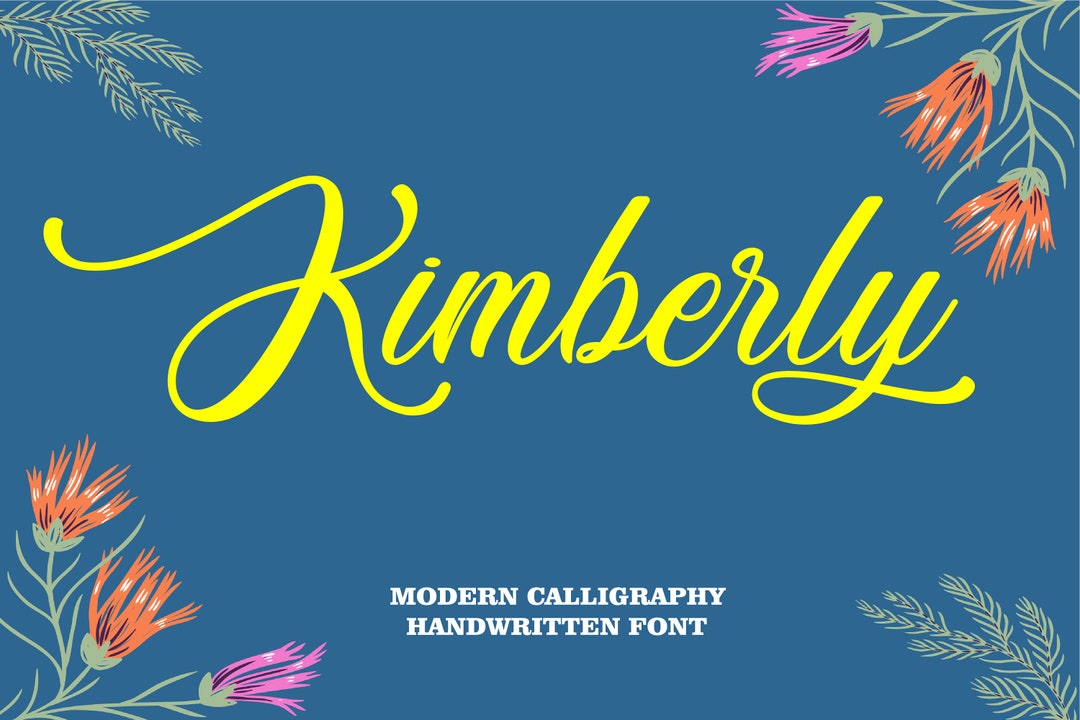 Caligraphy Font Svg. Digital Font. Modern Font. Handwritten Font Svg ...