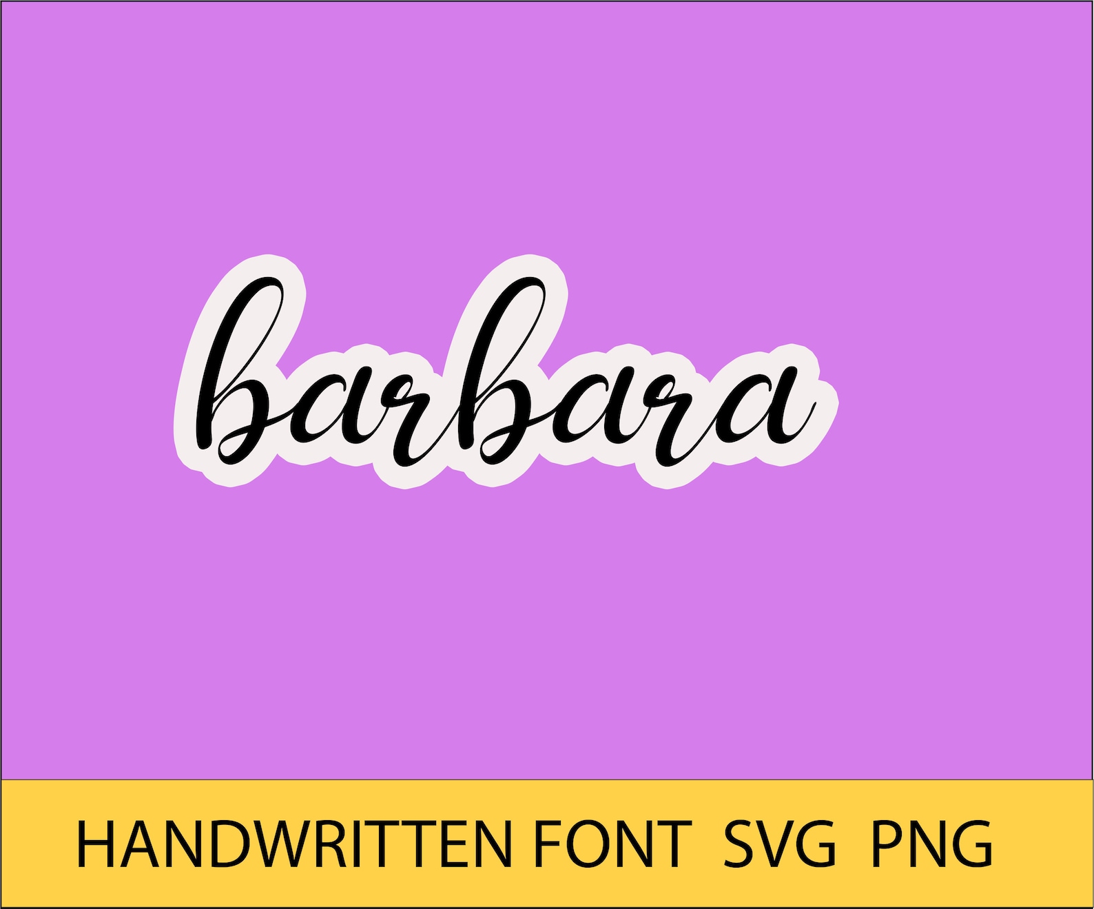 Barbara Font. Handwritten Font Svg. Font for Cricut. - Etsy