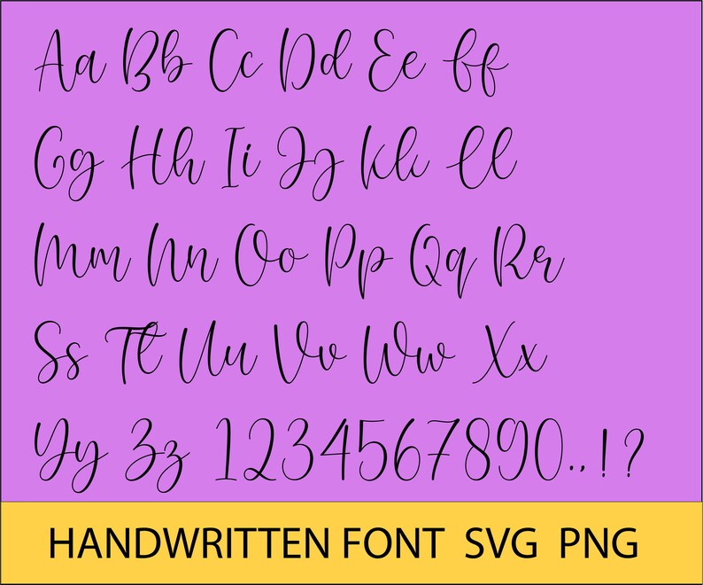 Betty Font. Handwritten Font Svg. Font for Cricut. - Etsy