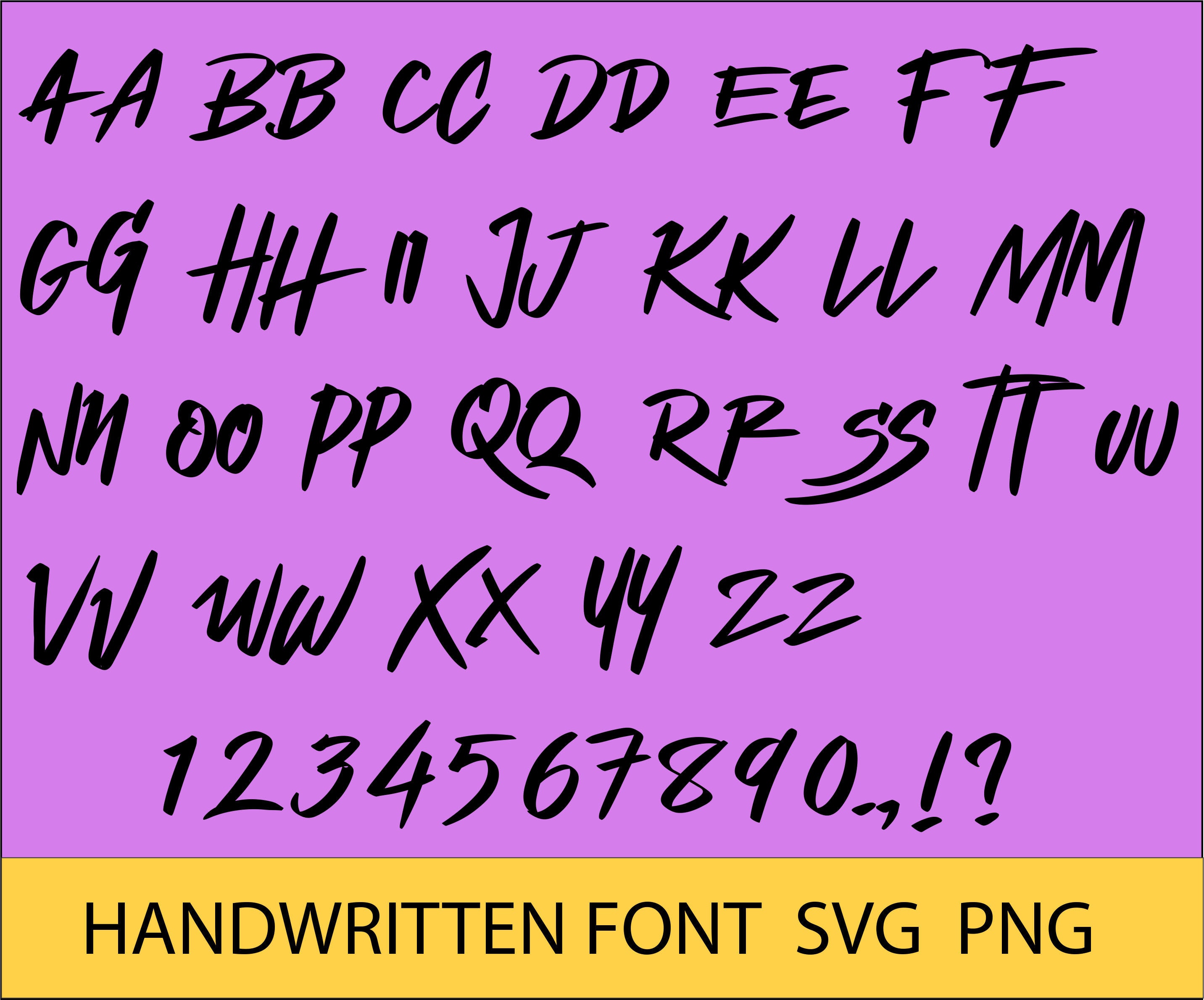 Francesca Font. Handwritten Font Svg. Font for Cricut. - Etsy Australia