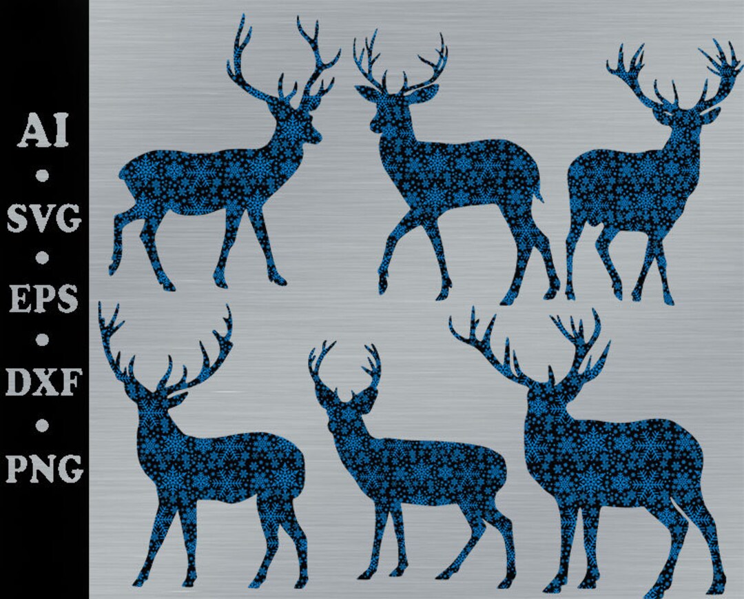 Deer Svg. Christmas Deer Svg. Reindeer Svg - Etsy