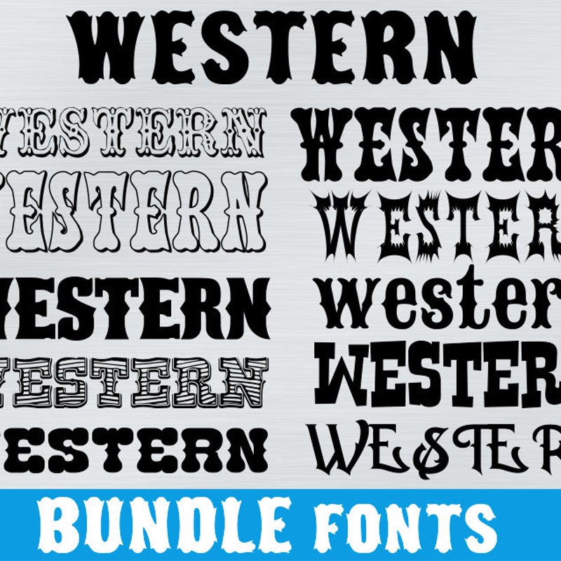 Western Font - Etsy