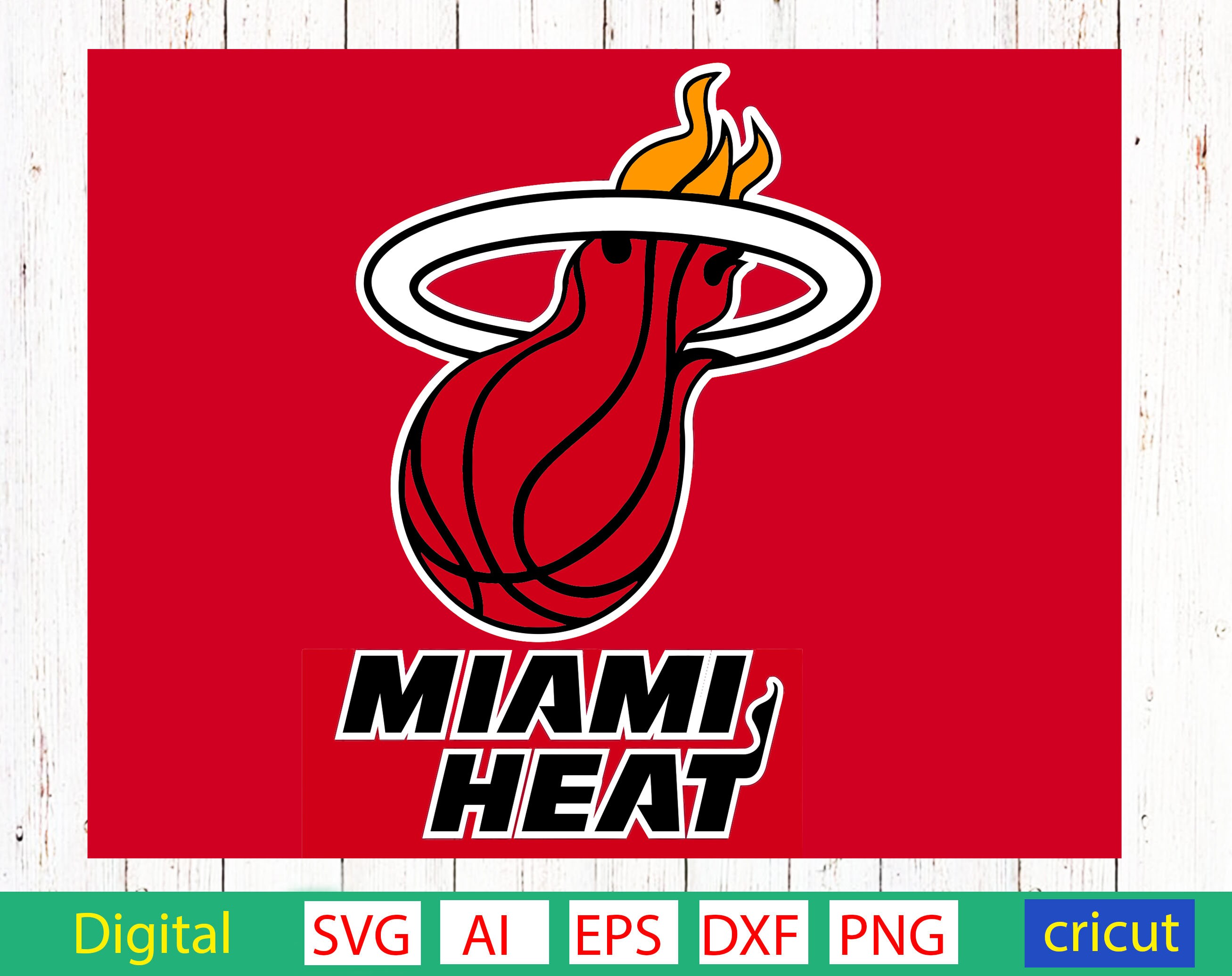 Miami Heat Miami Heat SVG AI eps dxf png Miami Heat | Etsy