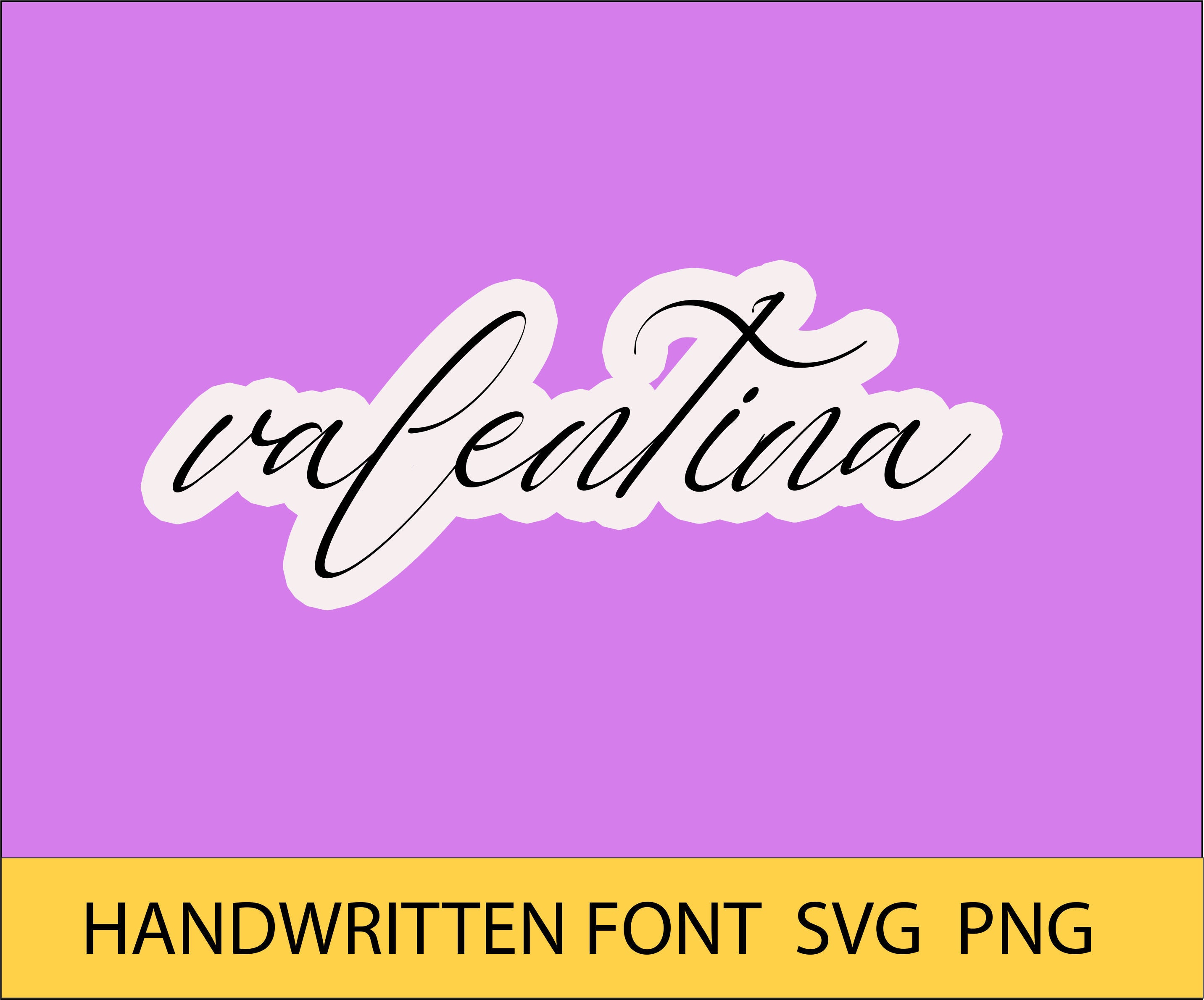 Valentina Font. Handwritten Font Svg. Font for Cricut. - Etsy