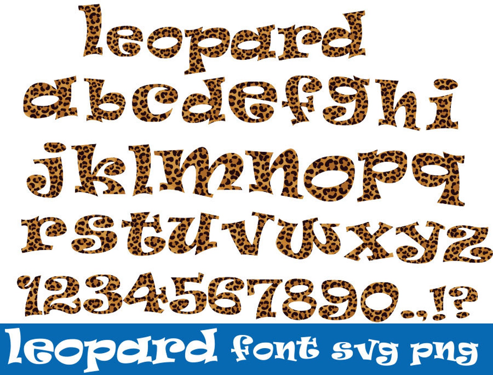Leopard Font Svg. Leopard Font for Cricut. Leopard Alphabet Font Svg ...