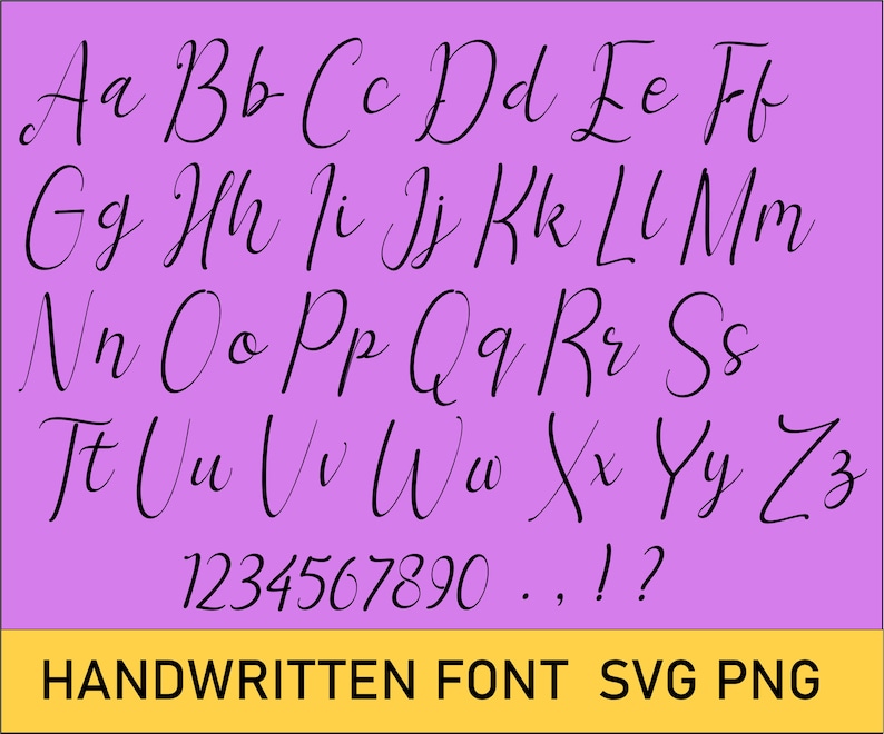 Jessica Font. Handwritten Font Svg. Font for Cricut. - Etsy