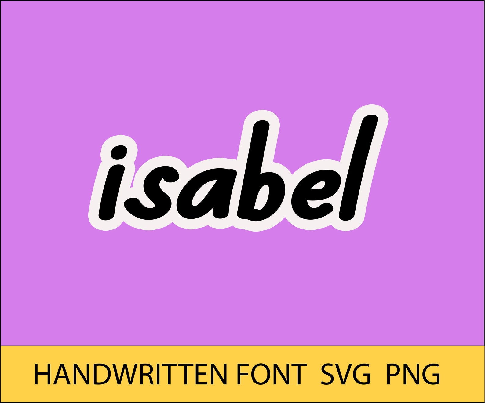 Isabel Font. Handwritten Font Svg. Font for Cricut. - Etsy