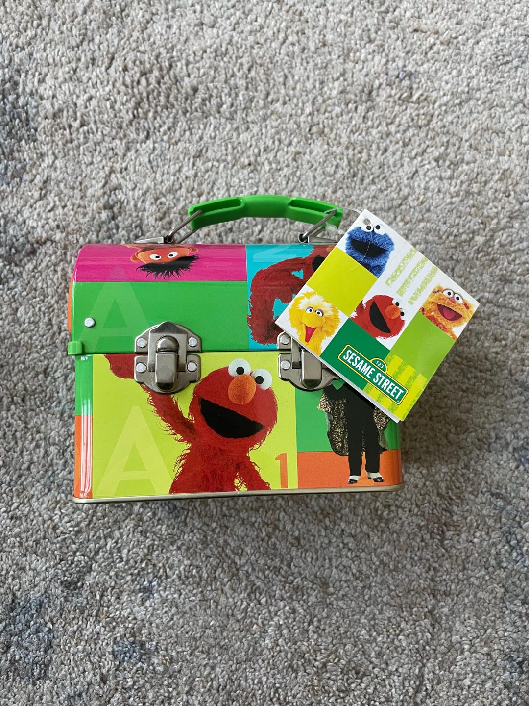 Sesame Street "too Cool Elmo" Tin Lunch Box - Etsy