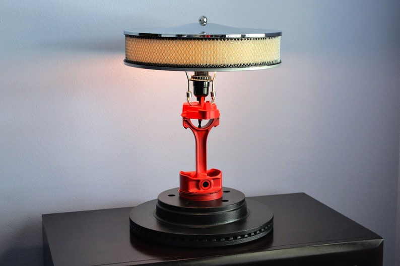 Piston Table Lamp: Automotive Office & Car Garage Decor - Etsy