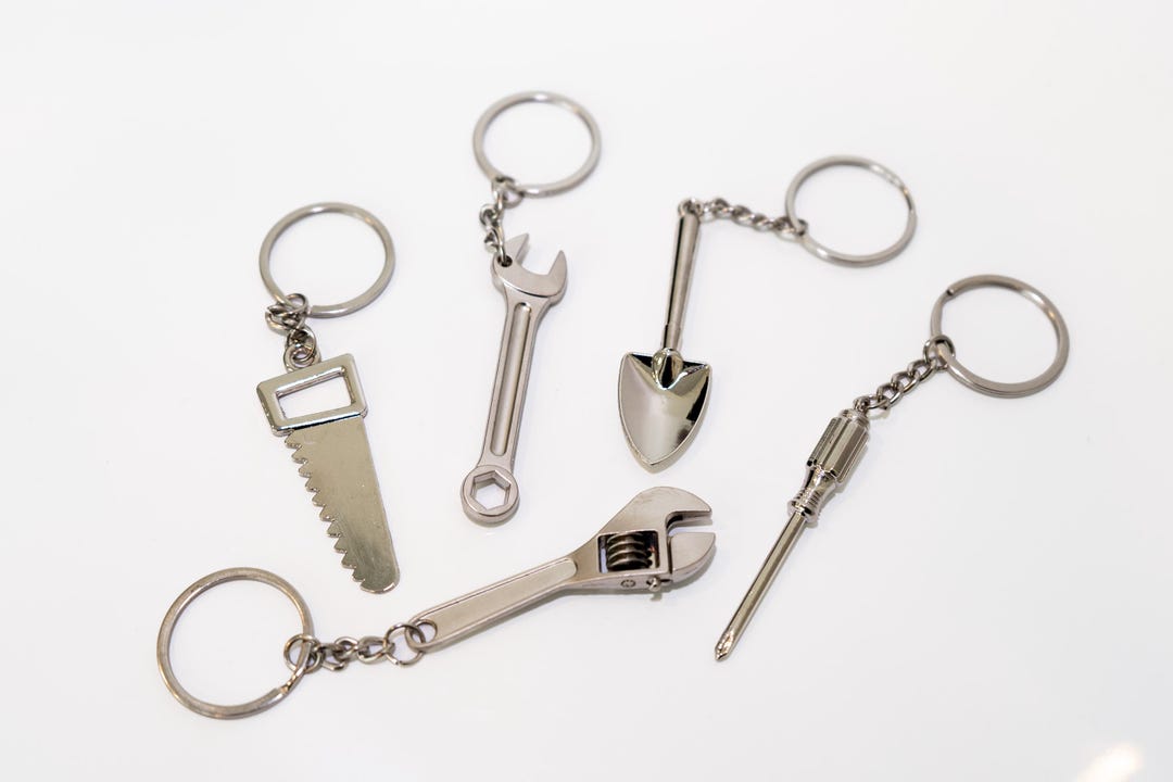 Pocket-sized Tools: Mini Tool Keychains & Handy Gift Set (5) - Etsy