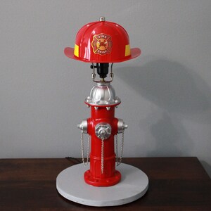 Firefighter Lamp / Firefighter Decor / Fire Decor - Etsy