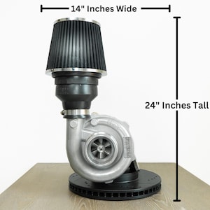 Turbo Lamp: Car Part Decor & JDM Turbocharger Art - Etsy