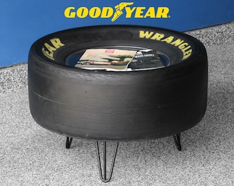 Dirtbike Tire End Table 16" Height. - Etsy
