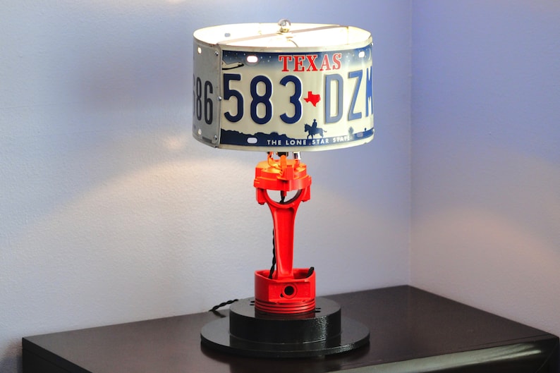 Piston Table Lamp: Automotive Office & Car Garage Decor - Etsy