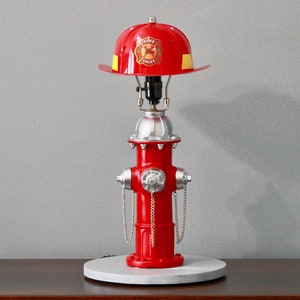 Firefighter Lamp / Firefighter Decor / Fire Decor - Etsy