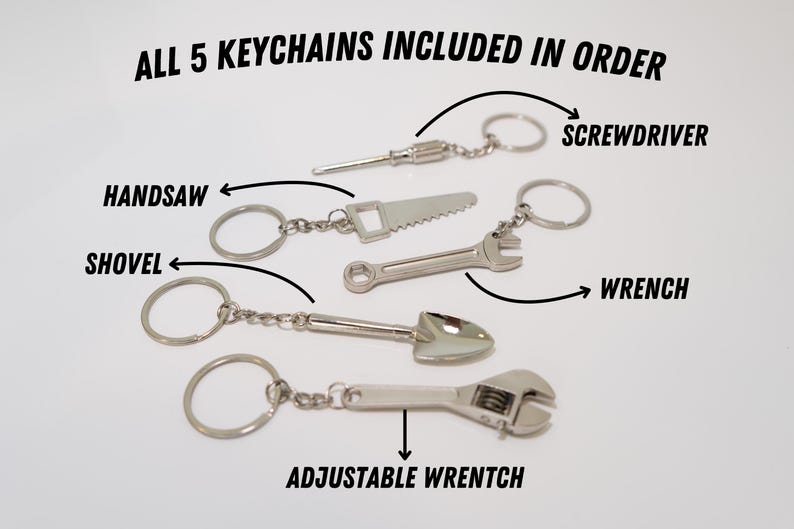 Pocket-sized Tools: Mini Tool Keychains & Handy Gift Set (5) - Etsy