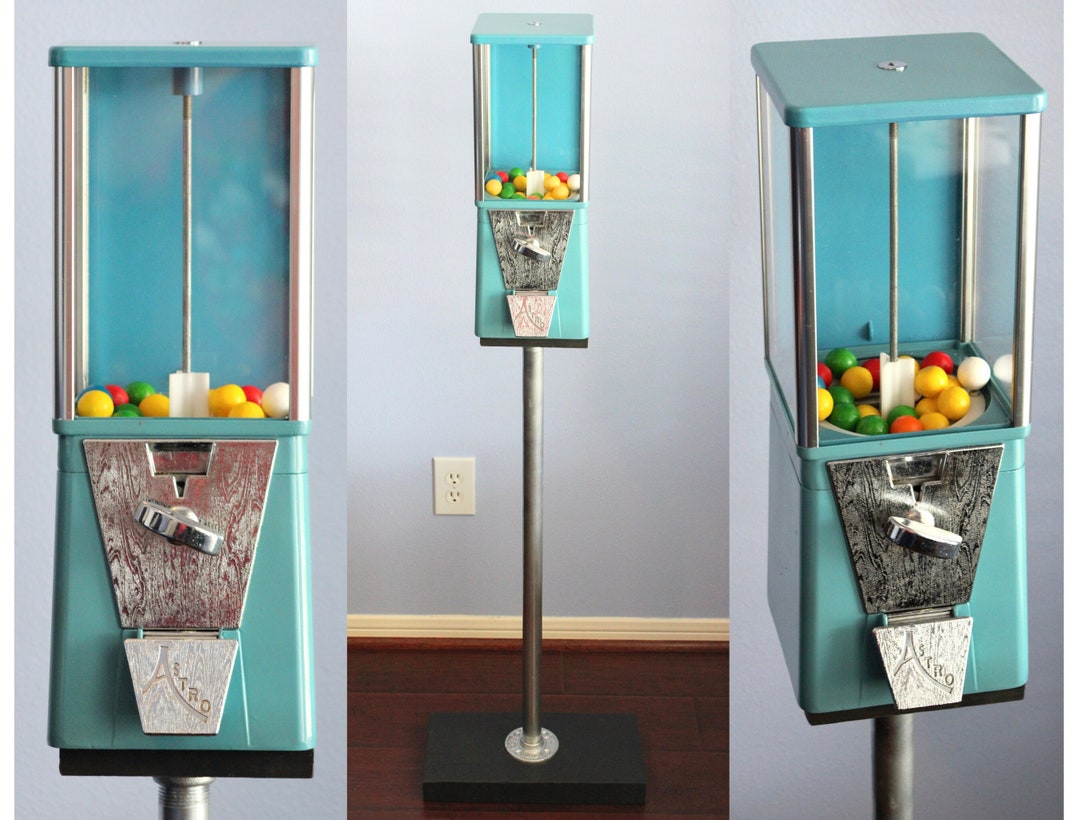 Oak Astro Gumball Machine Vintage Coin-operated Candy Dispenser With ...