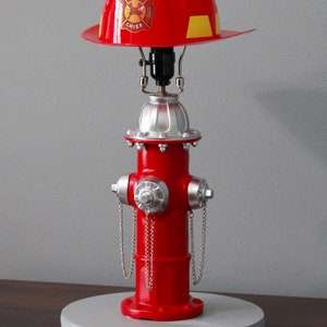 Firefighter Lamp / Firefighter Decor / Fire Decor - Etsy
