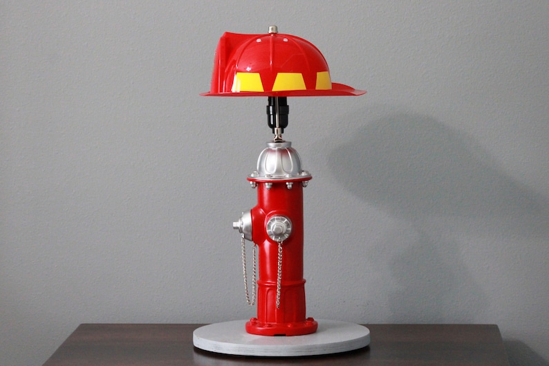 Firefighter Lamp / Firefighter Decor / Fire Decor - Etsy