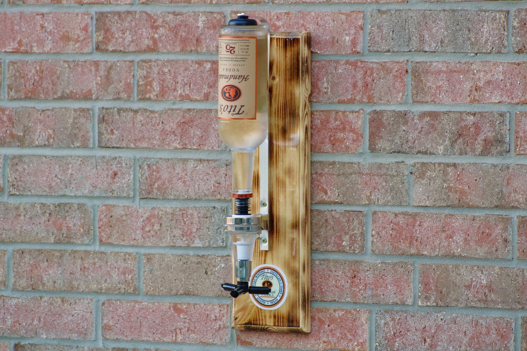 Wall Dispenser / Titos / Wall Bar Dispenser / Liquor Dispenser - Etsy