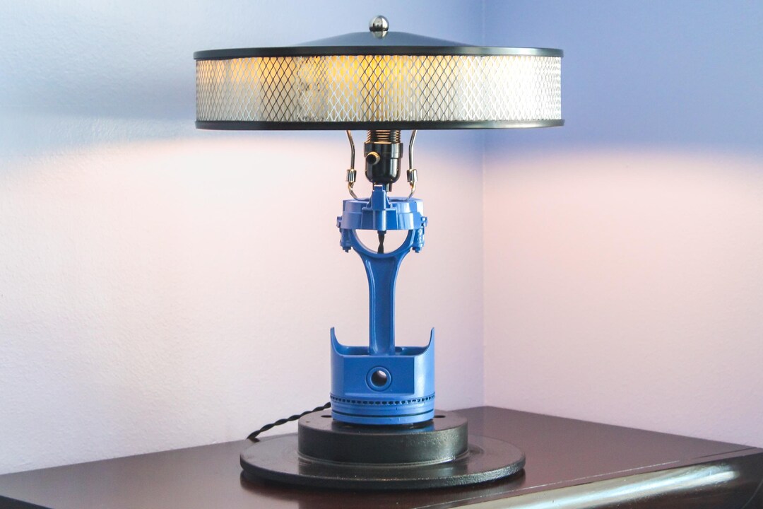 Piston Table Lamp: Automotive Office & Car Garage Decor - Etsy