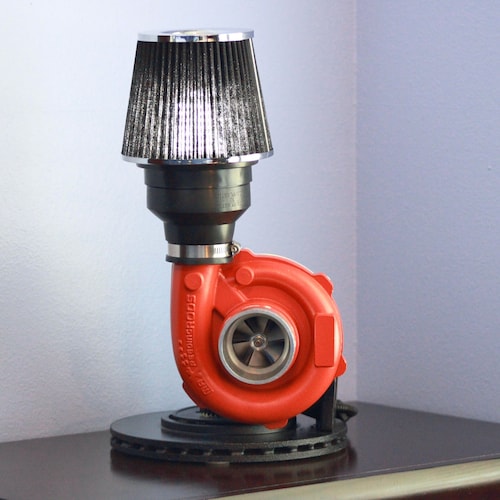 Turbo Lamp / Real Car Engine Parts / Black Turbocharger Table - Etsy
