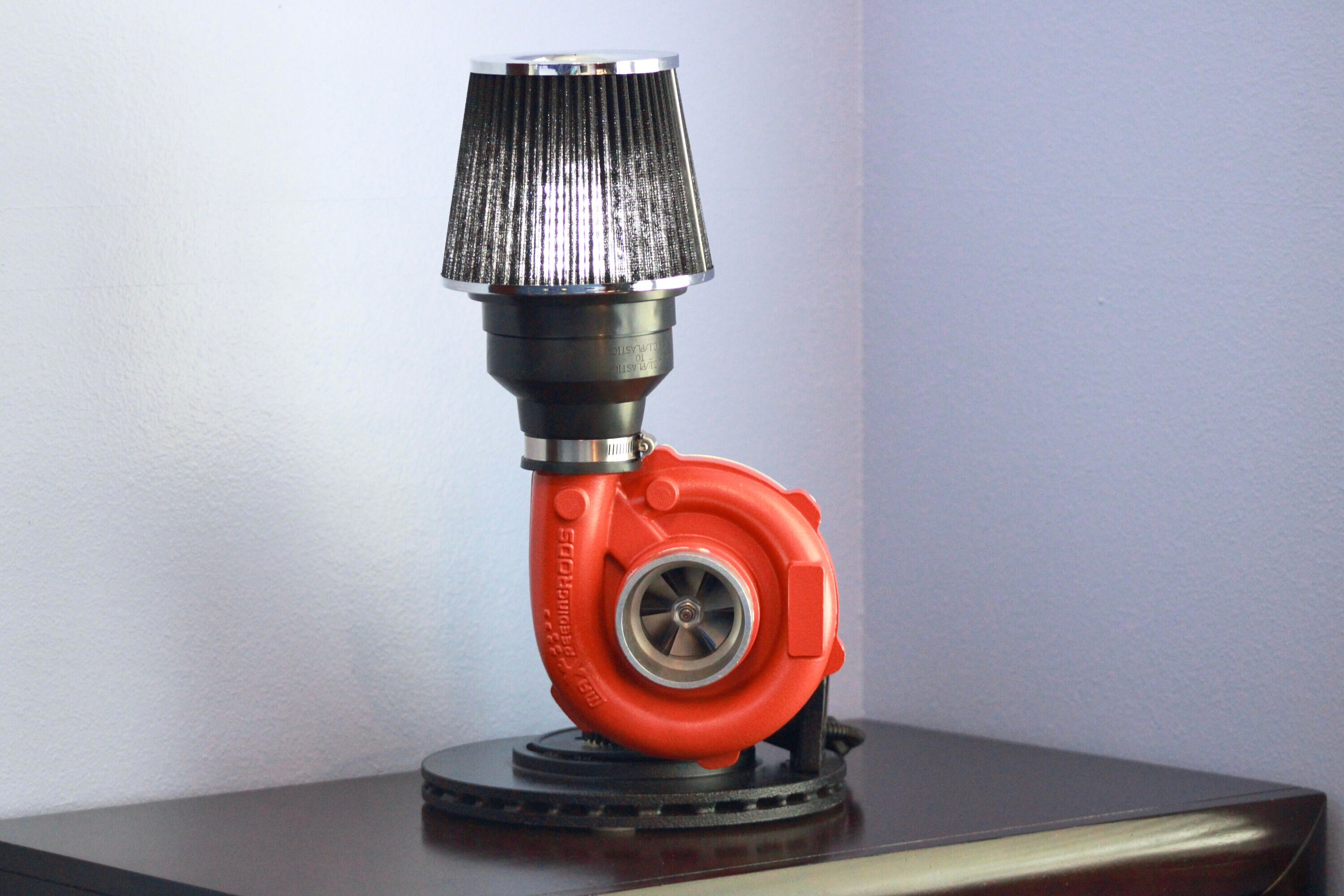 Turbo Lamp: Car Part Decor & JDM Turbocharger Art - Etsy