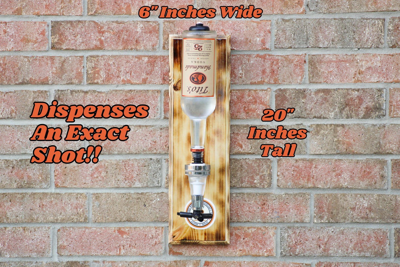 Tito’s Wall Liquor Dispenser: Home Bar Essentials & Exact Shot Tap - Etsy