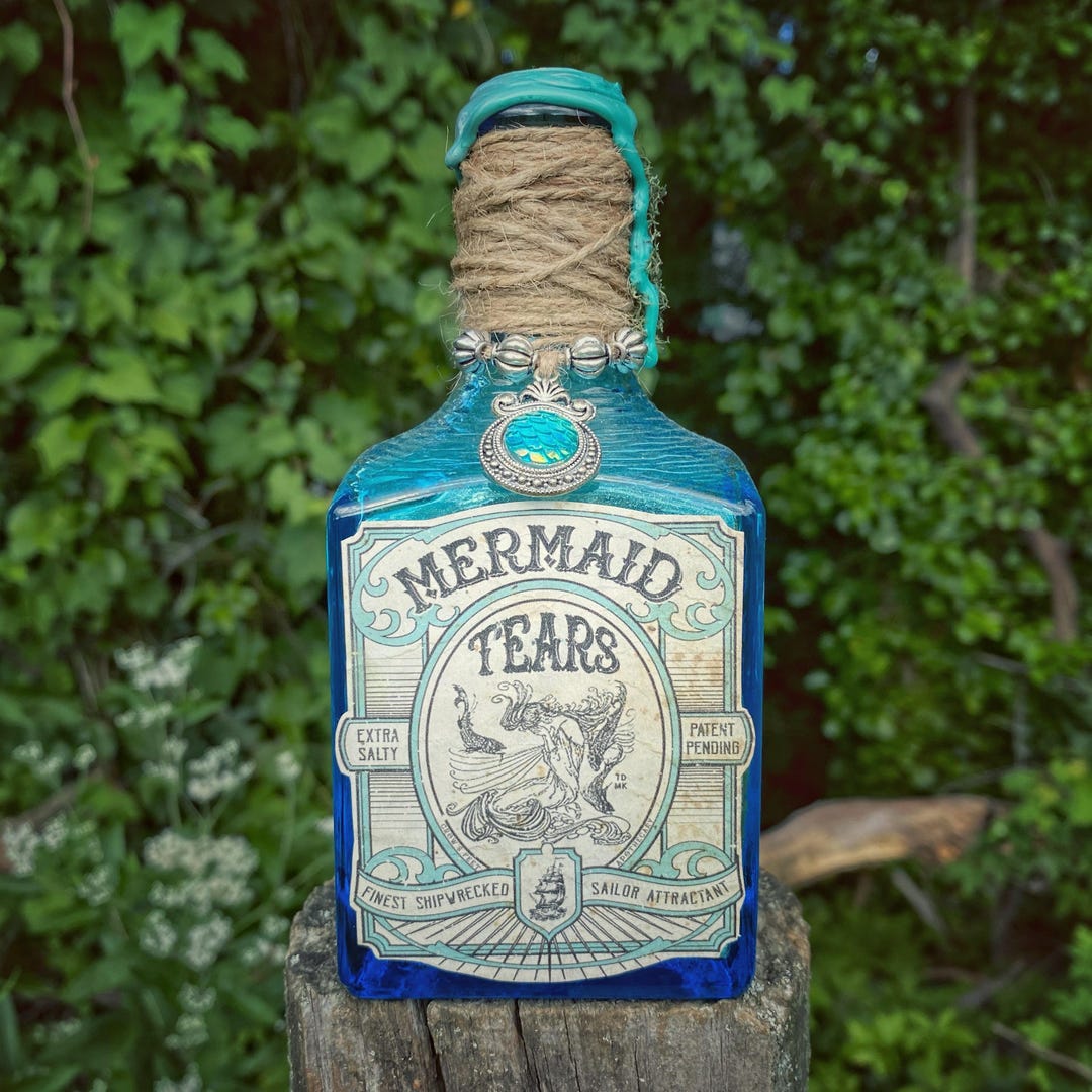 Mermaid Tears Potion Ingres Apothecary Decor Halloween Decorations ...