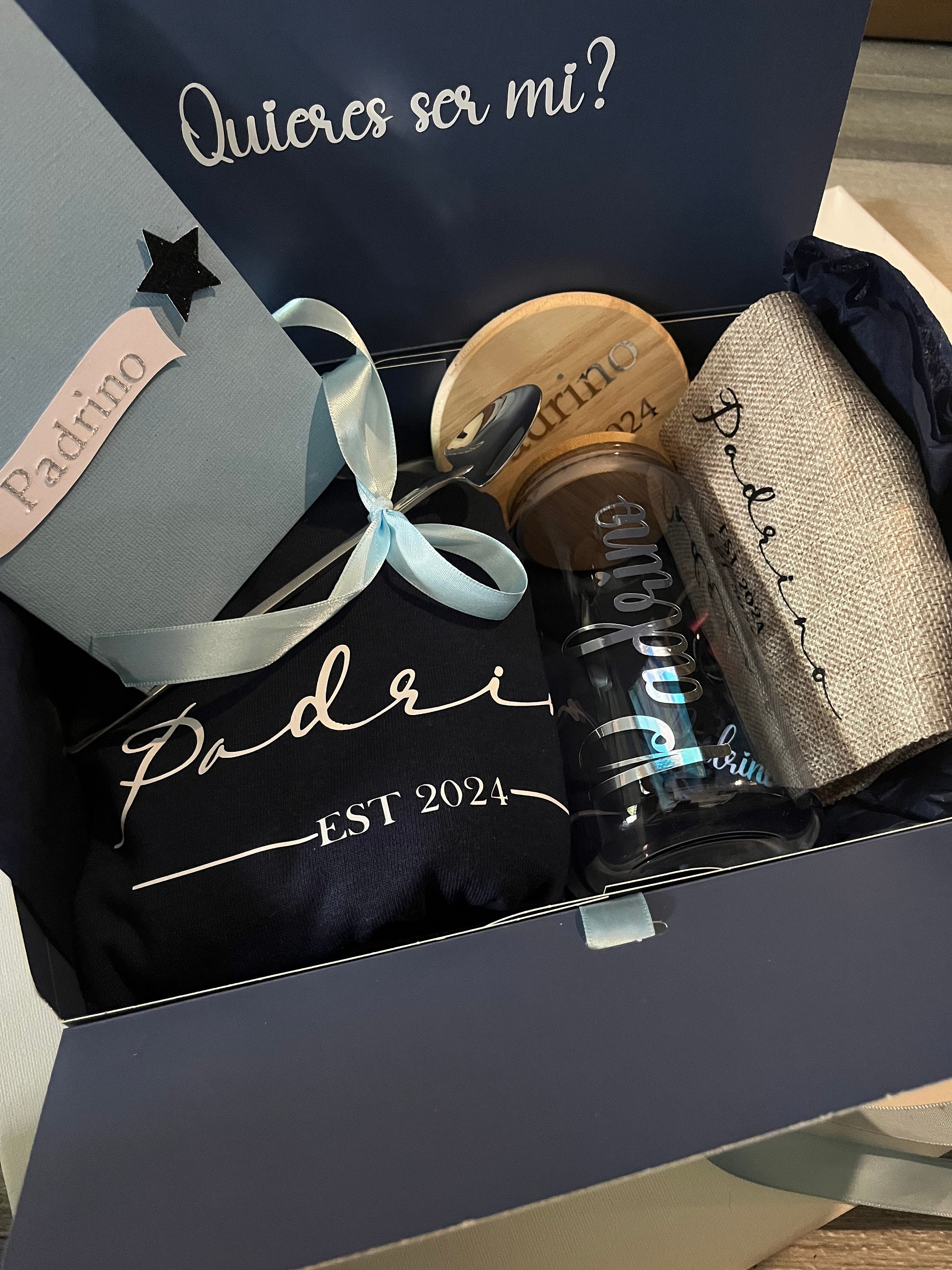 Padrino Blue Box - Etsy