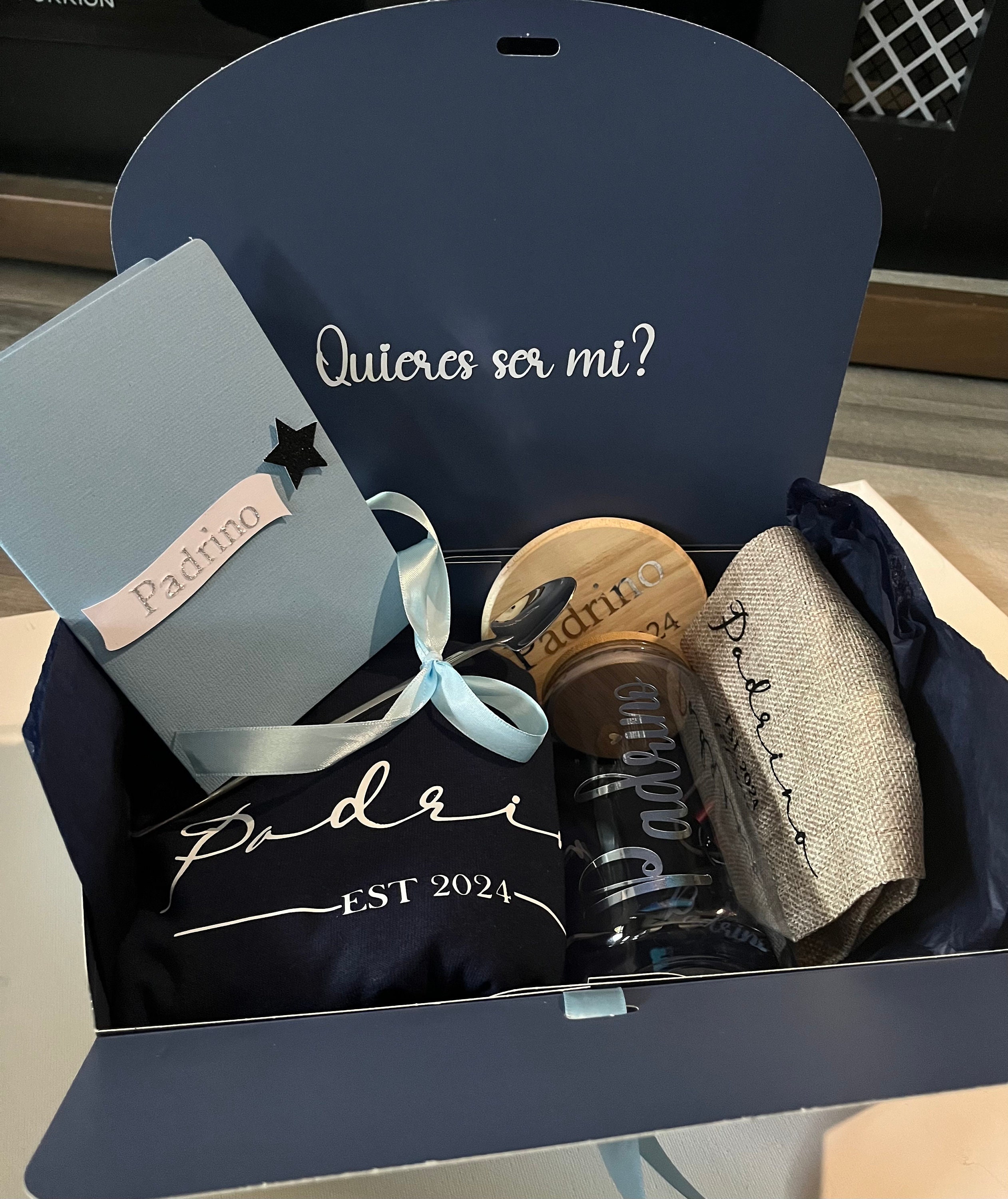 Padrino Blue Box - Etsy