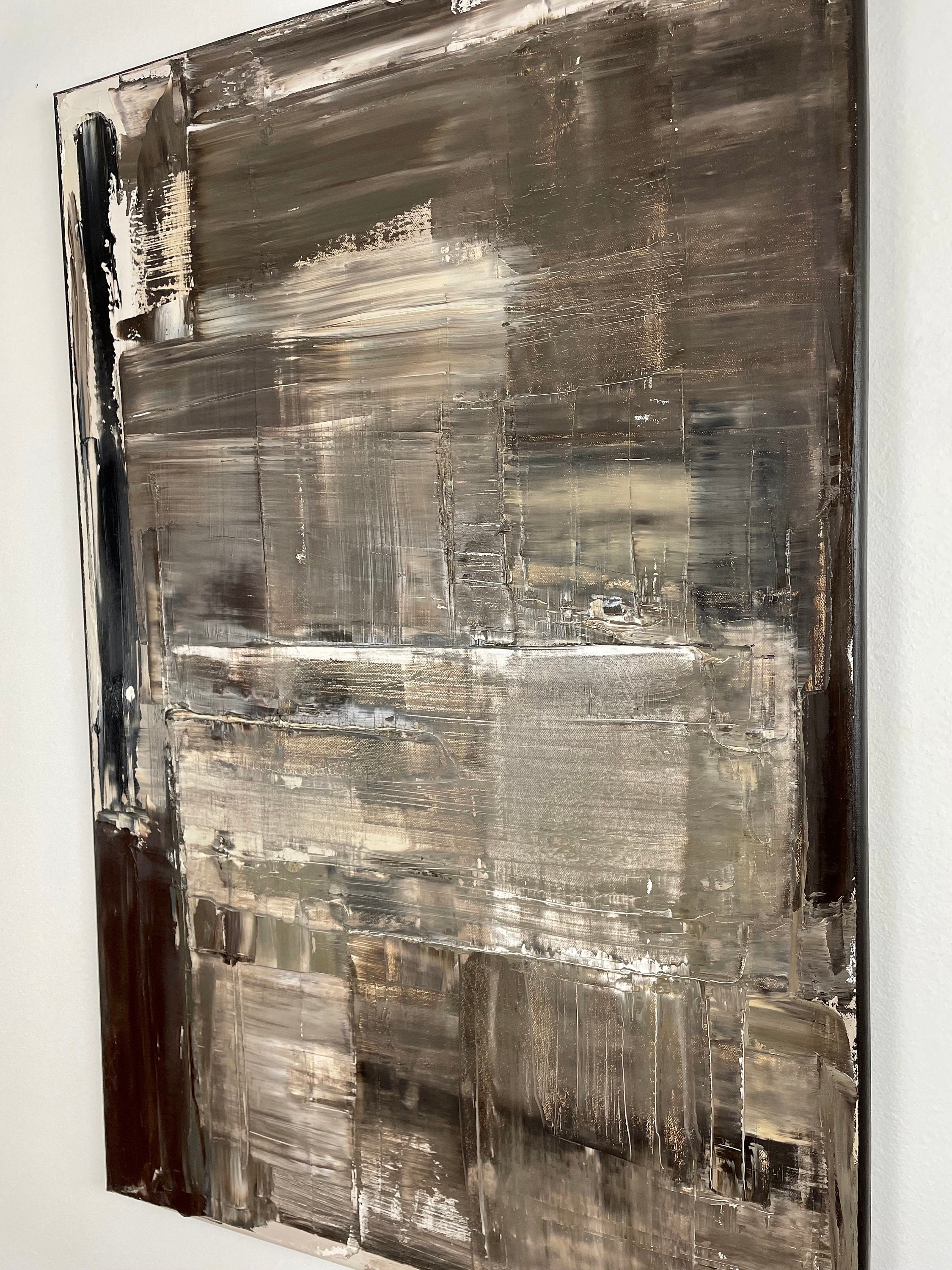 Ralph Lauren Brown Original Abstract Art on Canvas Neutral Abstract Art ...