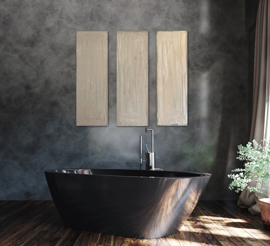 Three's Company Texture Wall Art Abstract Art Beige Painting Cream ...