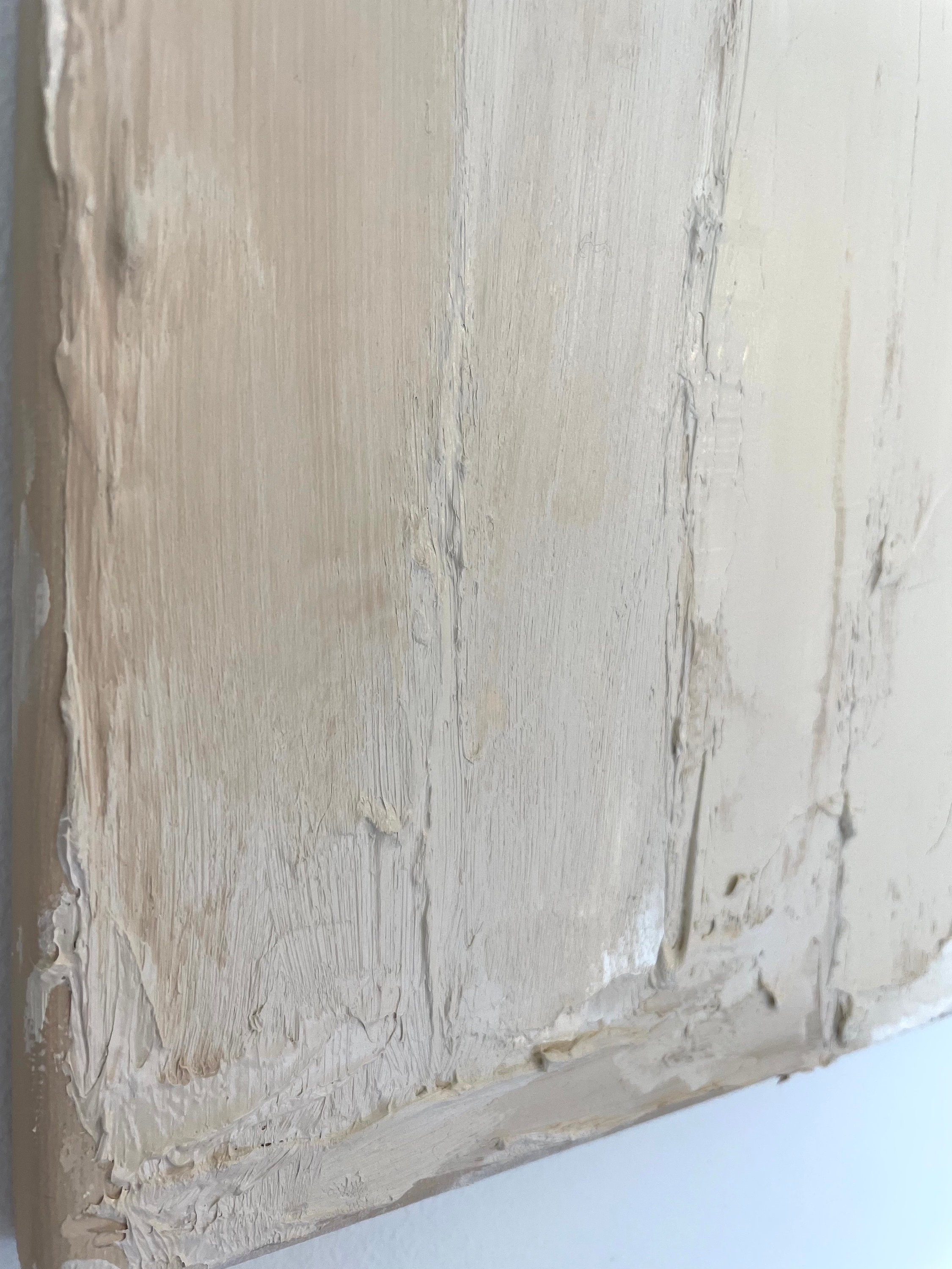 Minimal Texture Beige Taupe Wall Texture Painting Mini Original Art on ...