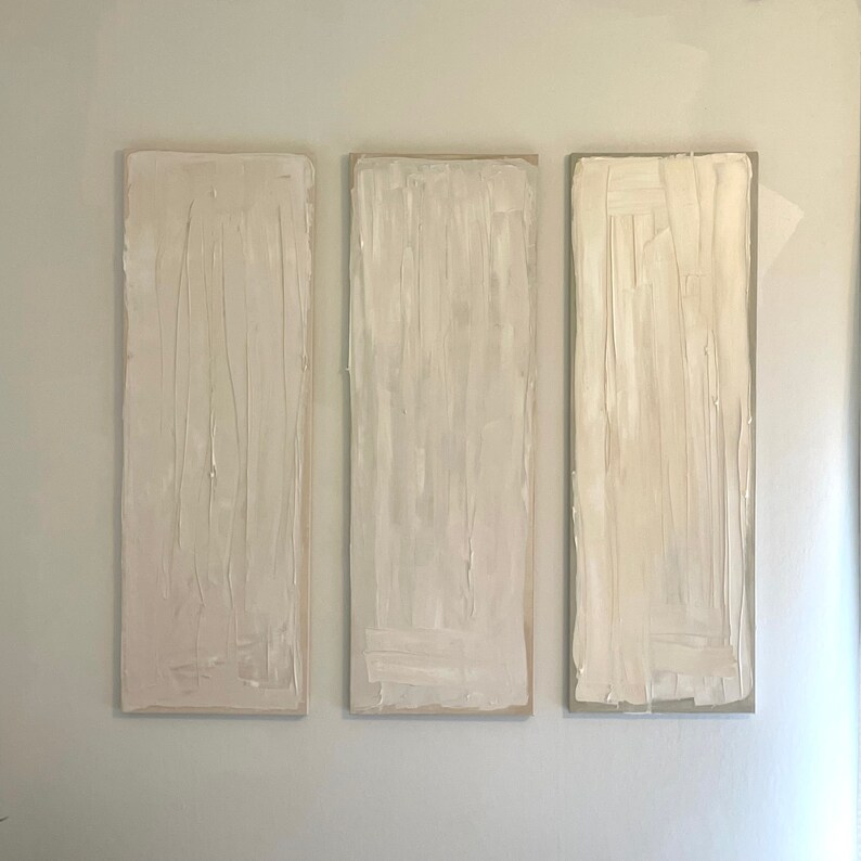 Three's Company Texture Wall Art Abstract Art Beige Painting Cream ...