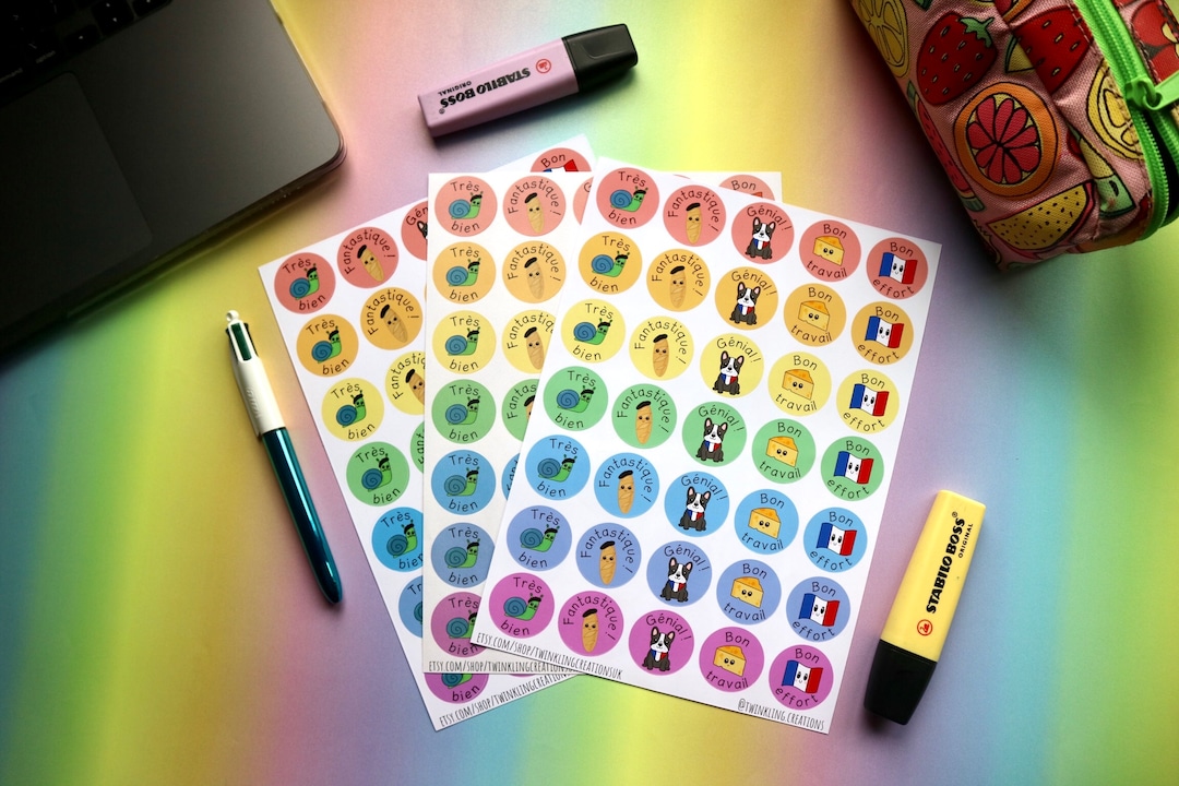 210 X French Teacher Stickers | MFL Teacher Stickers - Etsy