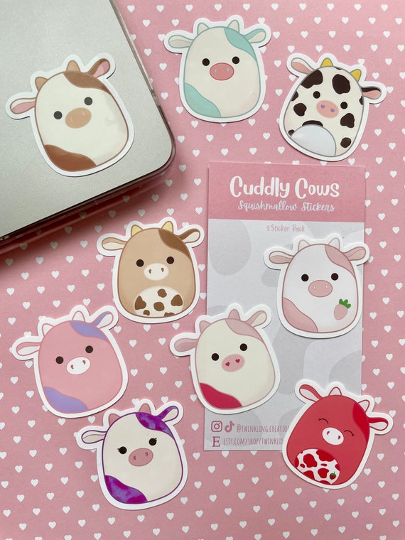 Cow Squishmallows Vinyl Stickers Squish Stickers 9 Sticker - Etsy UK
