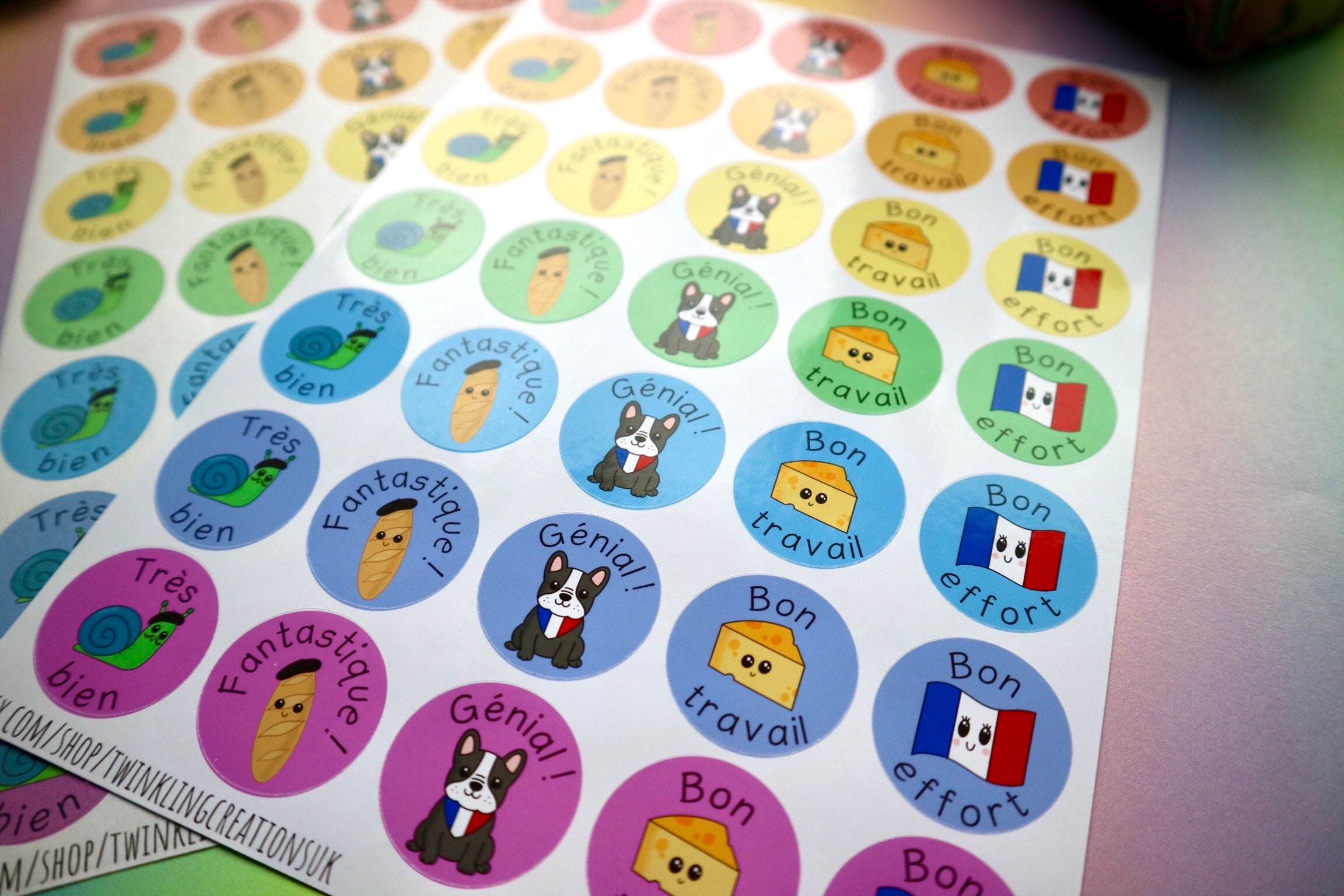 210 x French Teacher Stickers MFL Teacher Stickers | Etsy