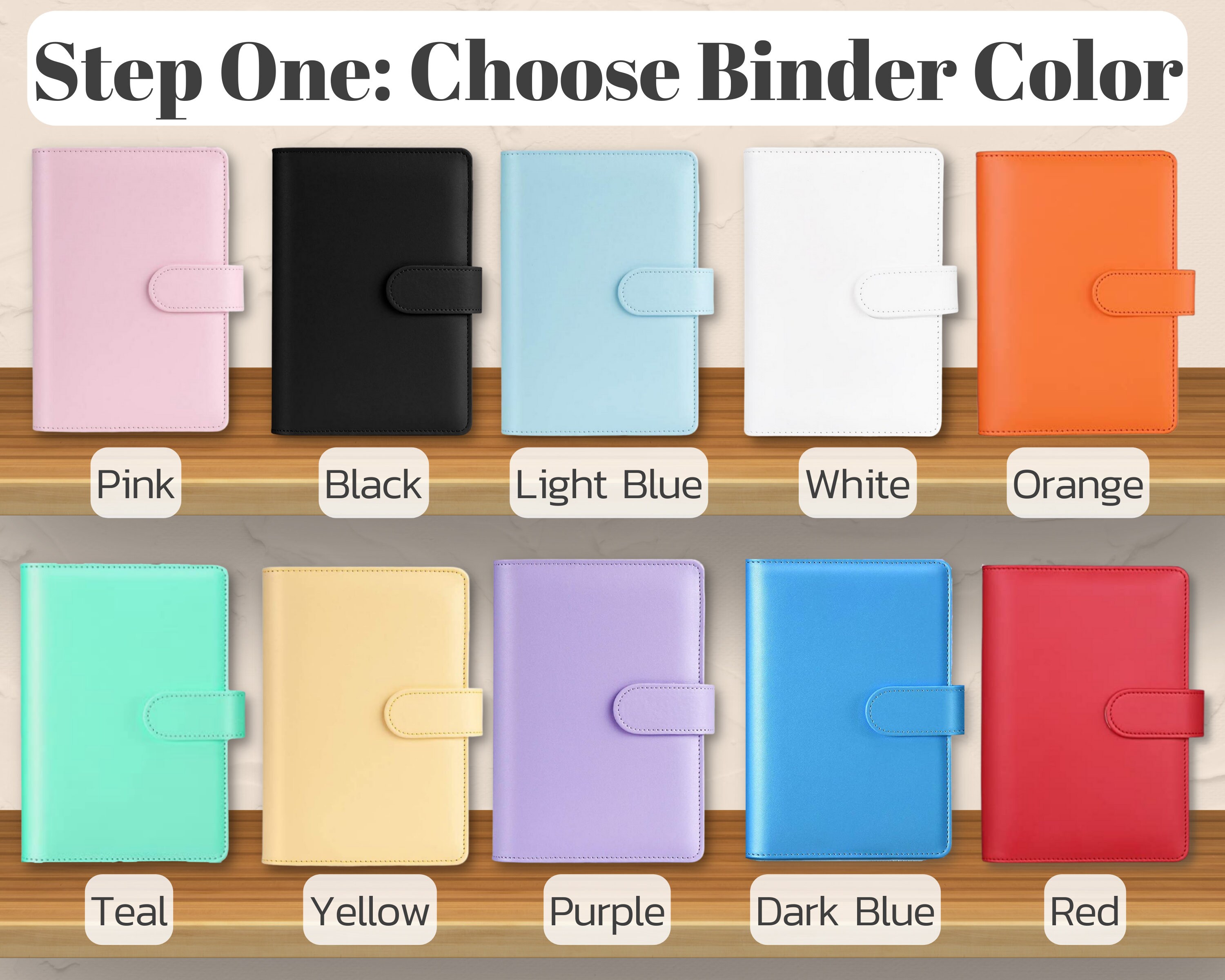 CUSTOM A6 Budget Binder Cash Envelopes Money Wallet Starter - Etsy
