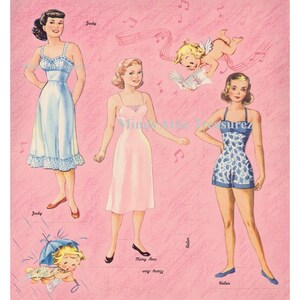Vintage Paper Dolls Paper Doll Parade C. 1955 12 Dolls 96 - Etsy Canada