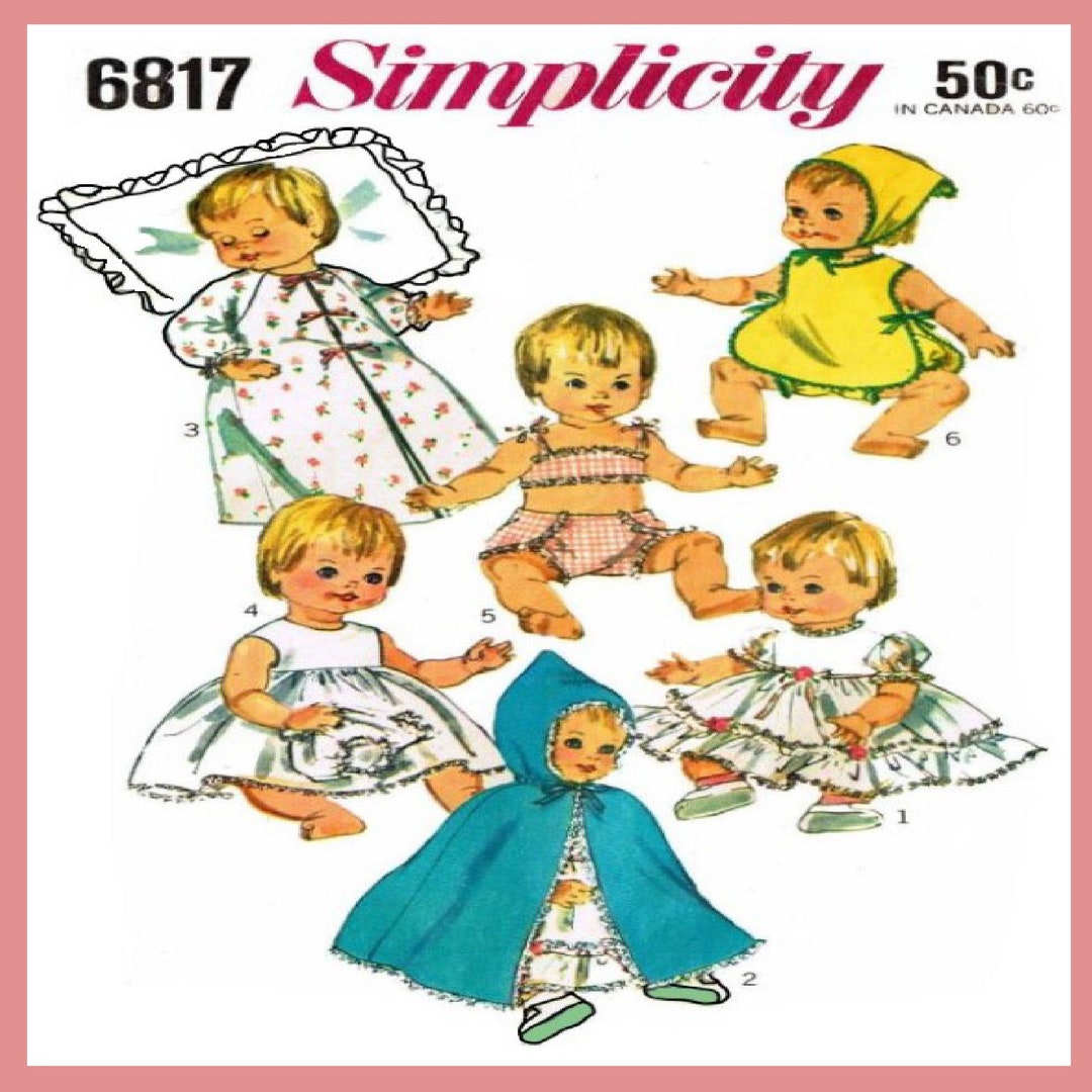 12 Doll Clothes Pattern Fits Ginny Baby, Betsy Wetsy, Tiny Tears ...